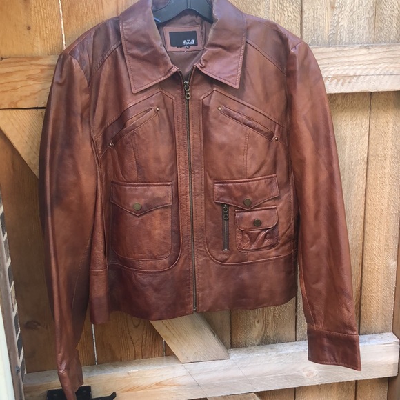 a.n.a | Jackets & Coats | Womans Brown Leather Jacket Size M | Poshmark